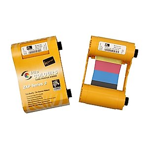 Zebra 800033-348 YMCKOK High-Capacity Color Ribbon for ZXP Series 3 Card Printers (Replaces 800033-848) - 230 Prints