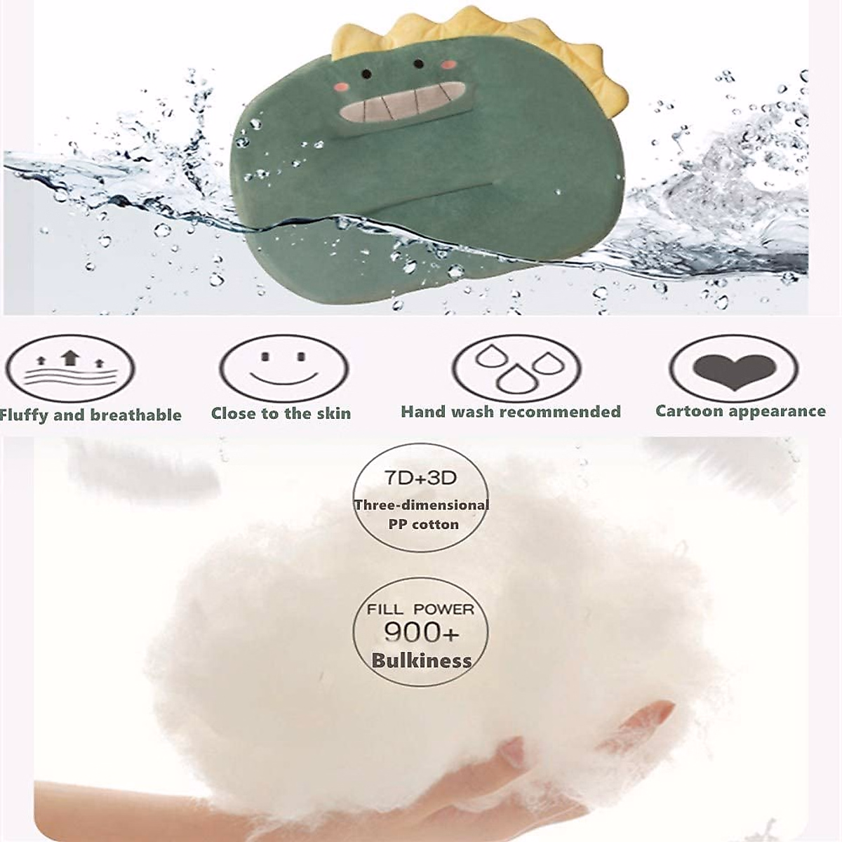 PUXU Cartoon Plush Animal Home Office Chair Student Round Padded Cushion Cute Cushion Plush Plush Decorative Cushion Often Cushion (42cm/16.5in,Strawberry Round)