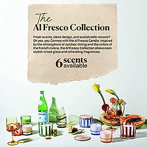 Paddywax Candles Al Fresco Collection, Naturally Scented Candle, 7 Ounces, Red, Rosewood Vanilla