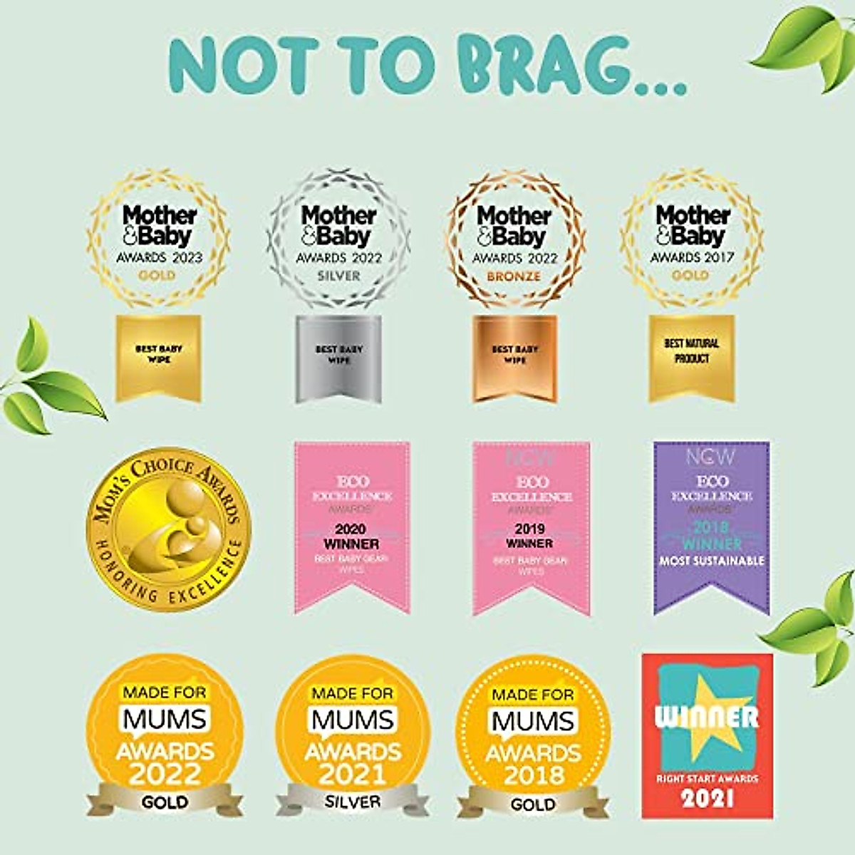 Jackson Reece Kinder by Nature Water-Based Baby Wipes - 56 Count (Case of 12 packs)