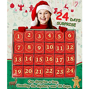 Protado Advent Calendar 2023 Christmas Jigsaw Puzzle, 24 Days Surprise Christmas Countdown Calendars for 6+ Kids and Adults, 1000 Pieces Puzzle Great Stocking Stuffer Xmas Presents Home Decor 27.5*19.7in