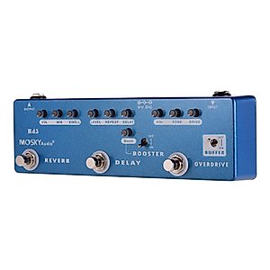 MOSKYAudio Multi Effects Pedal Combined Guitar Effect with 5 Effects Pedal in 1 Unit (RD5)