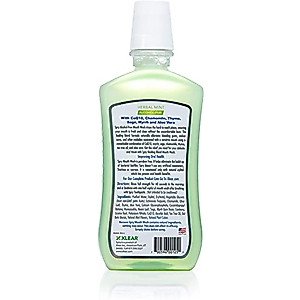 Spry Alcohol-Free Xylitol Mouthwash, Natural Herbal Mint, Healing Blend - 16 fl oz (Pack of 3)