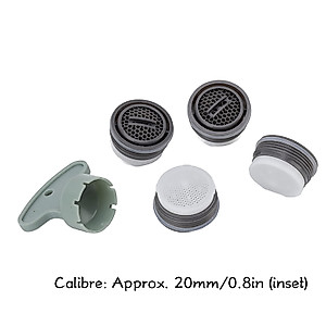 5pcs M20 Professional Faucet Aerators with Spanner - Bathroom & Kitchen Faucet Replacement Part, Restrictor, Compatible with, ,