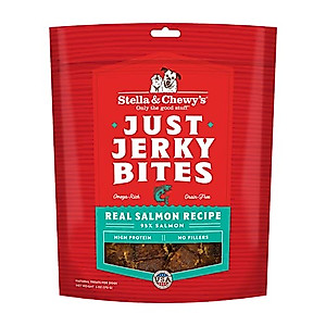 Stella & Chewy's Just Jerky Bites Real Salmon Recipe Dog Treats, 6 oz. Bag