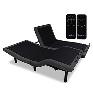 iDealBed 3i Custom Adjustable Bed Base, Wireless, Zero Gravity, One Touch Comfort Positions, Programmable Memory, Advanced Smooth Silent Operation (Split California King)
