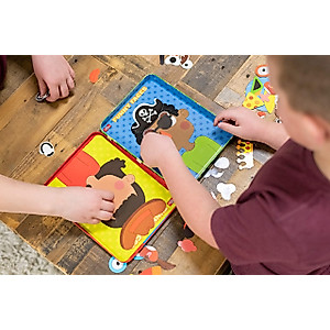 Bendon TS Shure Create Funny Faces Magnetic Activity Tin with Illustrated Magnet Sheets and Playcard 50261