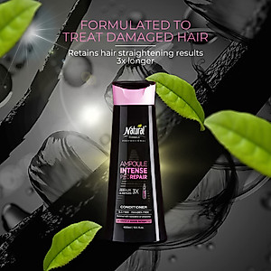 Natural FORMULA Ampoule Intense Hair Conditioner - Professional Ampoule Treatment with Natural Oils - Repair, Restore and Nourish Damaged, Dry, and Color-Treated Hair - Paraben Free - 13.5 Fl Oz