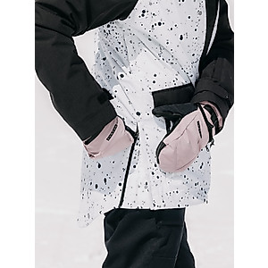 Burton Women's Standard Lalik 2L Jacket, Stout White Spatter/True Black, Small