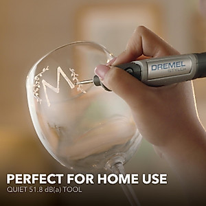 Dremel 2050-15 Stylo+ Versatile Craft Rotary Tool, Wood Carving Detail Tool, Perfect for Glass Etching, Leather Burnishing, Jewelry Making, Polishing, Woodworking and More Craft Projects , Gray