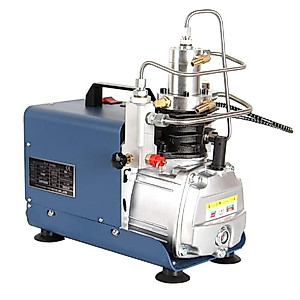 YONG HENG High Pressure Air Compressor Pump,Adjustable Control with Auto-Stop 110V 30Mpa Electric Air Pump Air Rifle PCP 4500PSI Paintball Fill Station for Fire Fighting and Diving