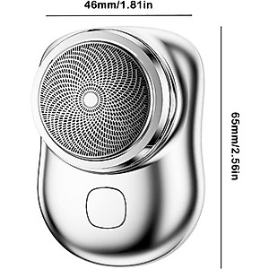 Mini Shaver Portable Electric Shaver, 2023 【New Upgrade】 Pocket Portable Electric Shaver, USB Mini Shaver Travel Electric Razor for Men, Pocket Size Waterproof Razor Washable Portable (Black)