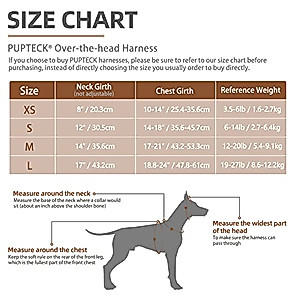 PUPTECK Soft Mesh Dog Harness and Leash Set Pet Puppy Cat Comfort Padded Vest No Pull Harnesses, Beige, S