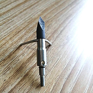 Fishing Arrow Heads Points Bowfishing Broadheads Bow Fish Tips 225 Grain Removeable Head Archery Hunting Screw Tips for Compound Bow,Crossbow and Recurve Bow (12pcs)