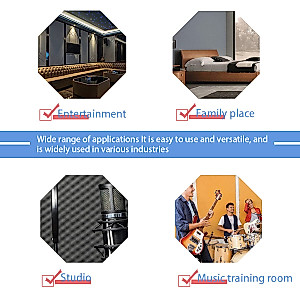 AUCELI Car Sound Deadening Mat, 197 mil (5mm) 5.4 sqft Automotive Foam Sound Deadener, Heat Insulation and Vibration Dampening Material, Noise Barrier Muffler for Vehicle Hood, Trunk, Door, Roof