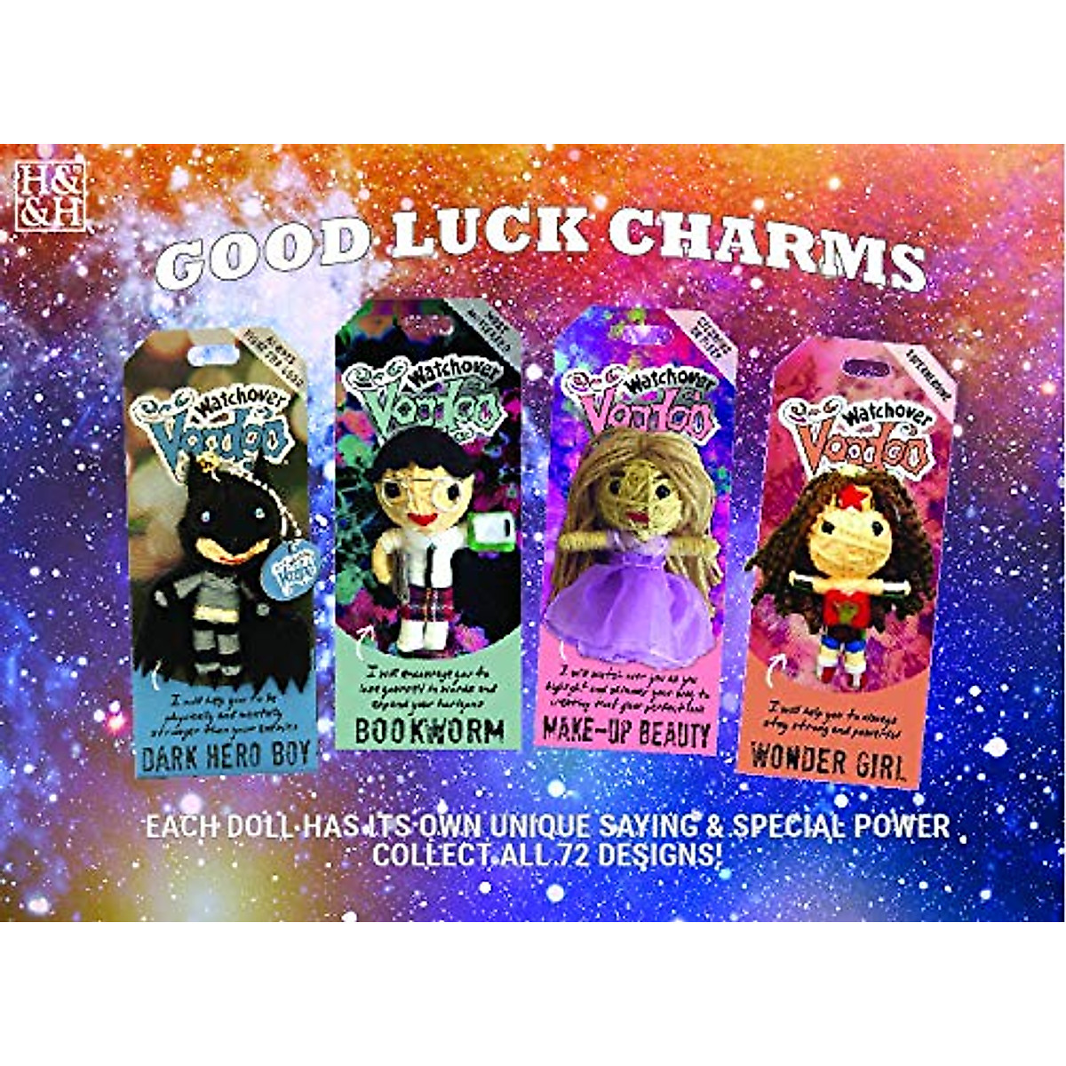 Watchover Voodoo - String Voodoo Doll Keychain – Novelty Voodoo Doll for Bag, Luggage or Car Mirror - Baller Voodoo Keychain, 5 inches