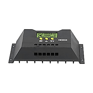 FTVOGUE CM3024Z PWM Solar Controller LCD Display Solar Panel Intelligent Regulator 12V 24V[30A],Solar Controller