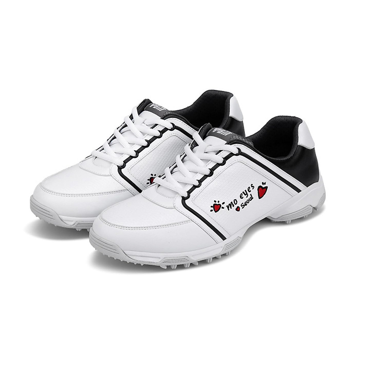 Ybberik Women's Golf Shoes, Lightweight Waterproof Spikeless Golf Shoes for Ladies Black