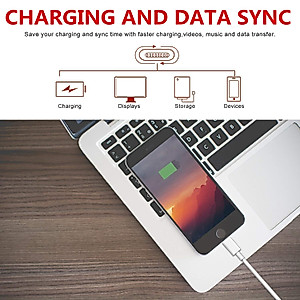 Sharllen 5 Pack iPhone Lightning Charging Cables (3FT/6FT/10FT), Fast Charging & Sync, Compatible with iPhone 14/13/12/11/XS/Max/XR/X/8/7/6/5 & More (White)