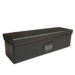 tutata Leather Trading Card Storage Box Toploader Storage Box, Baseball Card Storage Box Card Organizer for MTG TCG CCG LCG Cards and Toploaders and Sleeves
