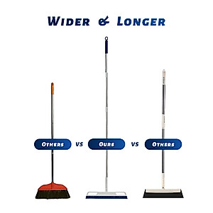 Multifunction Magic Broom Sweeper 4-1 Extral Long Handle Silicone Floor Squeegee Broom no Bristles Excelent for Flat Floor and Especial Good Job for Pet Hair Remover