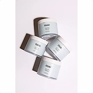 OUAI Body Crème. Super Hydrating Whipped Body Cream Softens Skin and Gives it a Healthy Glow. Cupuaçu Butter, Coconut Oil and Squalane Nurture Skin. Scented with Rose, Violet and Citrus (7.5 oz)