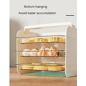 Removable Drawer Type Multi-layer Food Rack, Kitchen Drawer Type Cutlery Tray, Multi-layer Hot Pot Barbecue Tray, Stacked Multi-layer Cutlery Rack (Regular model-white-2 pcs)