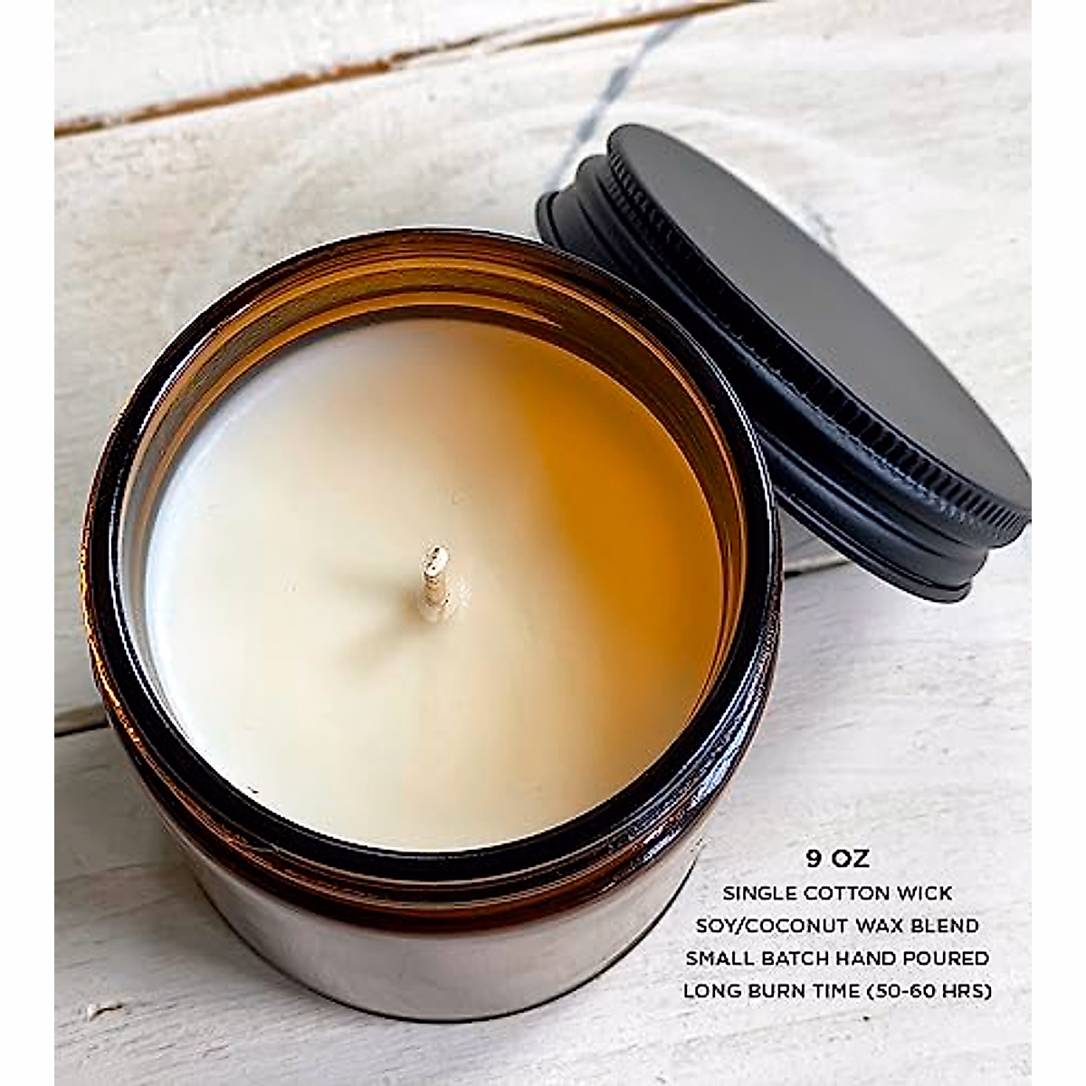 Amber Vale Home Gathering, Orange Clove and Cinnamon Scented Natural Soy and Coconut Wax Candle, Phthalate Free, Non-Toxic and Healthy Clean Burning, 9oz Jar