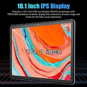 10.1Inch Tablet, 1920x1200 IPS HD Touchscreen 8GB RAM 128GB ROM Support BT WiFi GPS FM LTE Mobile Calling, PC Tablet for Android 11.0 (Grey)