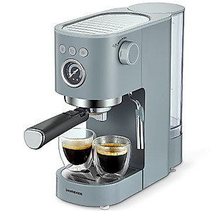 Ihomekee Espresso Machine Coffee Makers 15 Bar Cappuccino Machines with Milk Frother for Espresso/Cappuccino/Latte/Mocha for Home Brewing 1350W - CM6927