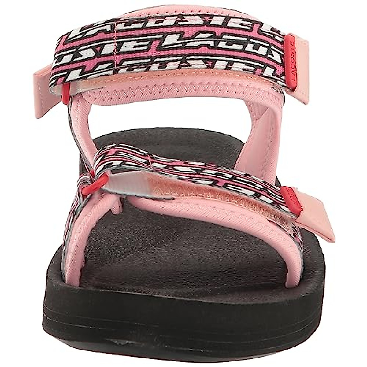 Lacoste Women's Suruga Sandal, Light Pink/Black, 7