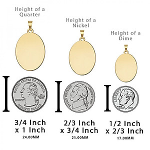 PicturesOnGold.com Padre Pio - OVAL - 1/2 X 2/3 Inch Size of Dime, Sterling Silver