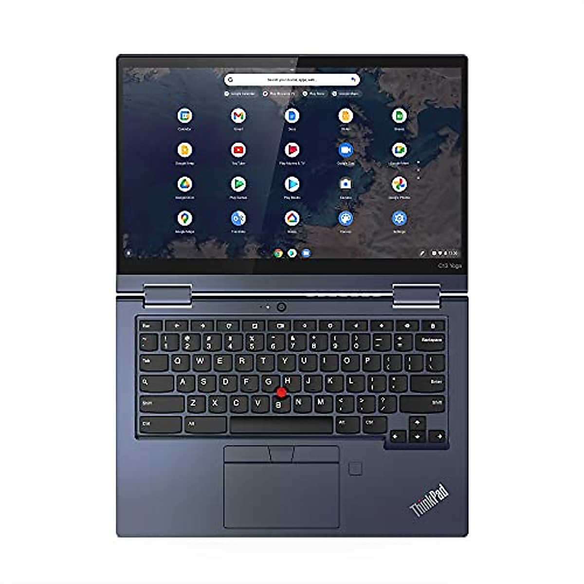 Lenovo ThinkPad C13 Yoga Chromebook Enterprise, AMD Ryzen 5 3500C, Radeon Graphics, 8GB RAM, 128GB Storage, 13.3" FHD Touch Display, Chrome OS with Chrome Enterprise Upgrade, 20UX001WUS, Abyss Blue