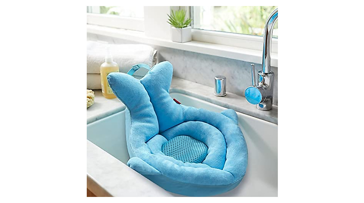 Skip Hop Baby Bath Tub Moby Sink Bather for Newborns in Blue