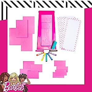 Barbie Fashion Plates All in One Studio Sketch Design Activity Set – Fashion Design Kit for Kids Ages 6 and Up