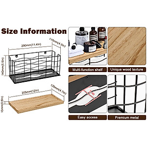 Siyzda Paper Towel Dispenser, Metal Paper Towel Holder with Wood Lid, Commercial Napkin Dispenser, Tri-Fold Paper Towel Dispenser for Home Bathroom Kitchen, Wall Mounted & Countertop (Matte Black)