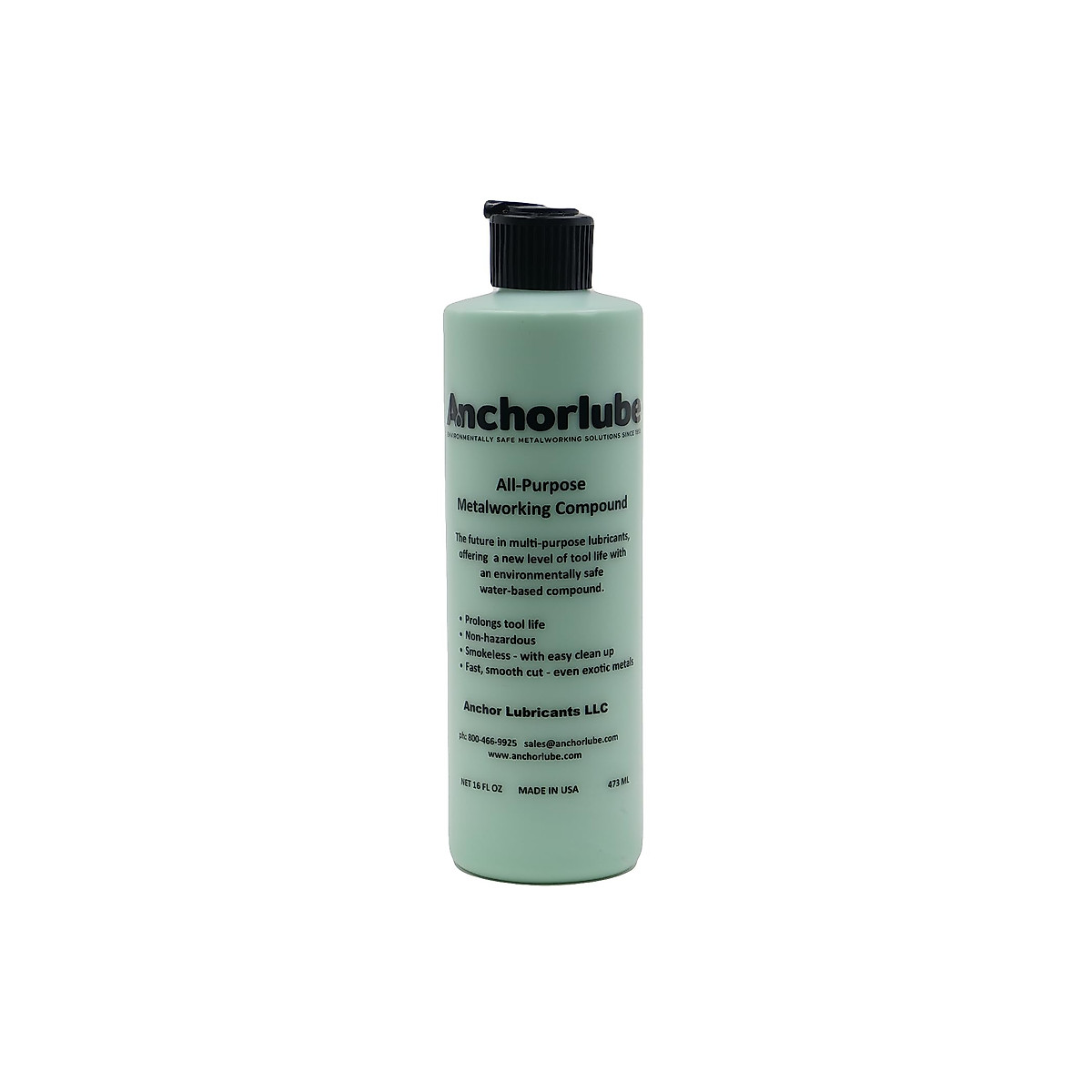 Anchorlube All-Purpose Metalworking Compound 16oz - Water-Based Cutting Fluid for Drilling, Tapping, Sawing - Great on Stainless Steel | No Oil