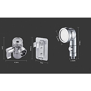 FLYYQMIAO Sink Faucet Hose Sprayer for Hair Washing Bathroom Sink Sprayer Rinser Attachement for Pet Dog Shower, Bathtub Faucet Shower Head Replacement for Baby Bath with 3 Settings & On Off Switch