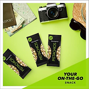 Wonderful Pistachios In Shell, Roasted and Salted Nuts, 1.5 Ounce Bag (Pack of 9), Protein Snack, On-the-Go, Individually Wrapped Healthy Snack