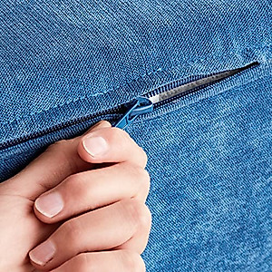 Delta Children XL Cozee Foam Chair - Perfect Size for Kids Ages 18 Months - 12 Years+, Blue