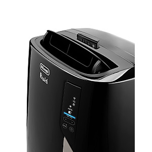 DeLonghi Portable Air Conditioner 12,500 BTU,cool extra large rooms up to 550 sq ft,wifi with alexa,energy saving,heat,quiet,remote,AC Unit,dehumidifier,fan,programmable,window venting kit,EL376HRGFK