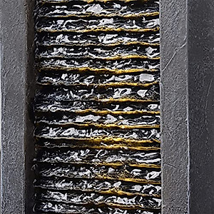 Haobos 10.4" Decorative Indoor Fountain Meditation Gurgling Water Fountain Home/Office Decor with Led Light/Cobbles(180041A)