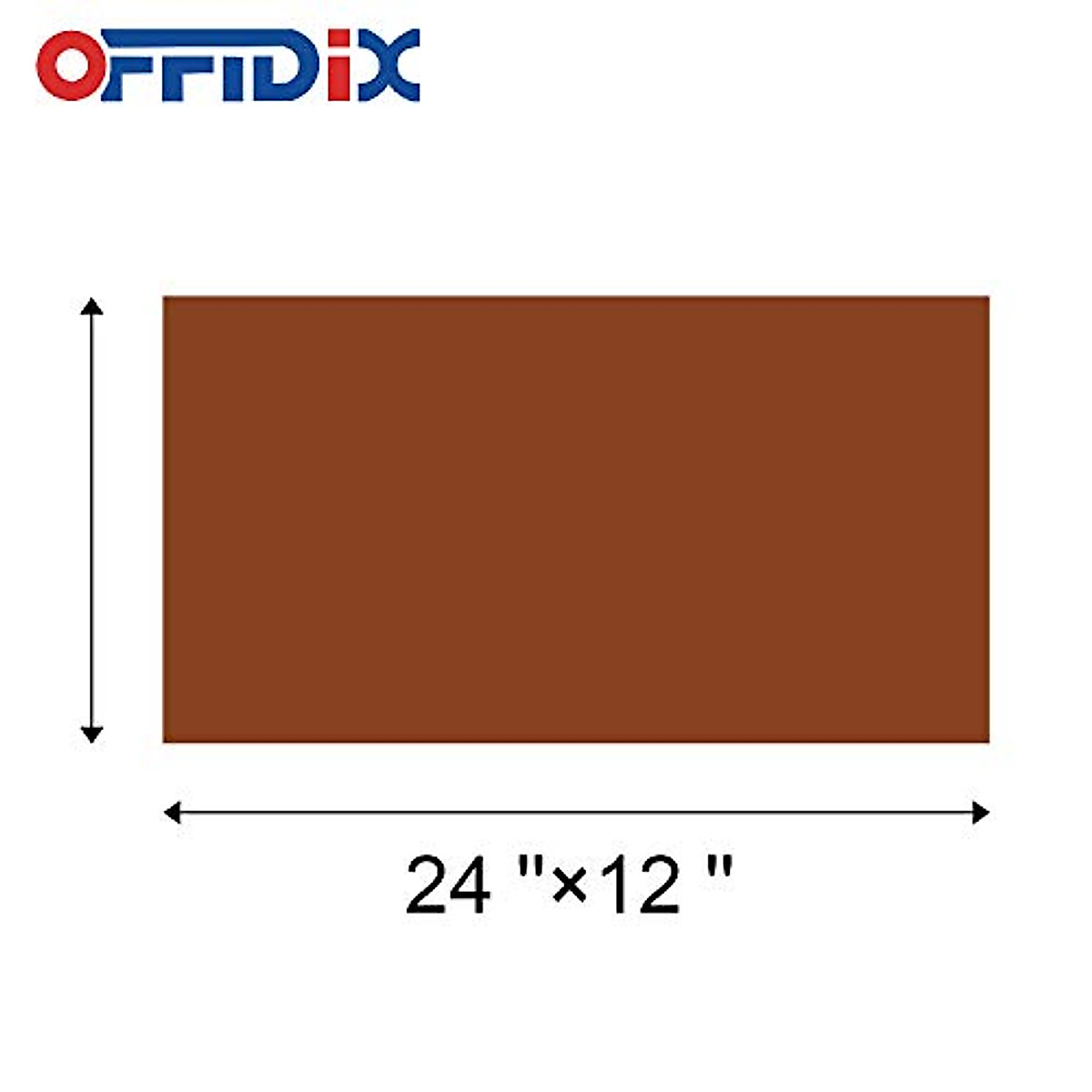 OFFIDIX Office Desk Mat,Desktop PU Leather Desk Pad Non-Slip Leather Protective Desk Pad Laptop Mat Gaming Writing Mat for Laptop PC Keyboard Office Home (Brown, 24"x12")