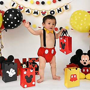 Hpscdyo 18 Pcs Party Bags, Reusable Treat Candy Snack Goodie Gift Favor Bag for Kids Birthday Party Decorations Baby Shower Theme Party Supplies