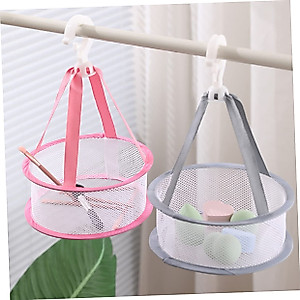 OFFSCH 2pcs Drying net Bag Foldable Sweater Dryer Socks Drying net Makeup Sponge Drying net Laundry Drying Rack Collapsible mesh Clothes Drying Rack Mini Eggs Folding Polyester