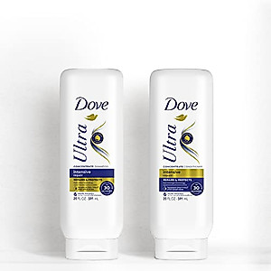 Dove Ultra Intensive Repair Concentrate Shampoo And Conditioner For Damaged Hair Repairs And Protects In 30 Seconds, 2X More Washes, Combo Pack, 20 fl oz (Pack of 2)
