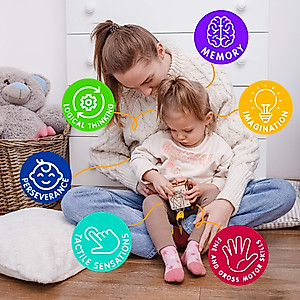 Wooden Activity Cube for Toddlers 1-3 Year 6in1 Car Lacing Beads Puzzles - 3.15 х 3.15 h - Sensory Busy Board – Travel Plane Handmade Fidget Toys – Baby Kids Montessori Activities