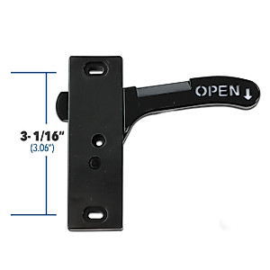 Leisure Coachworks RV- Screen Door Latch Right Hand Handle Kit - Camper Motorhome Travel Trailer