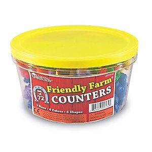 Learning Resources Friendly Farm Animal Counters - 72 Pieces, Ages 3+ Toddler Learning Toys, Preschool Learning Supplies, Classroom Desk Pets, Educational Counting and Sorting Toy