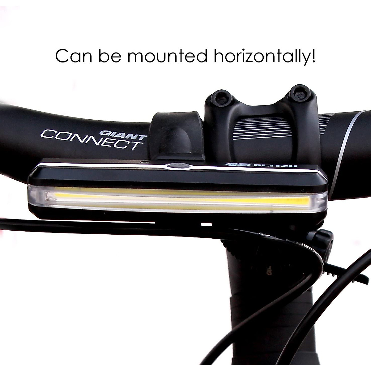 BLITZU Cyborg 168H Bike Headlight and 168T 120T Bicycle Taillight Bundle. Bike Lights Front and Back for Night Riding. Best Bike Accessories for Adult Bikes.